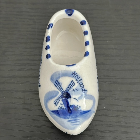 Delft | Accents | Vintage Delft Blue Hand Painted Porcelain Dutch Shoe ...